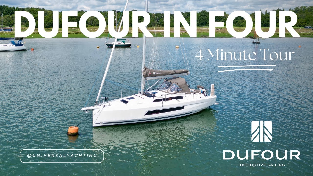 DUFOUR IN FOUR | 4 Minute Yacht Tour | Dufour 37 - YouTube