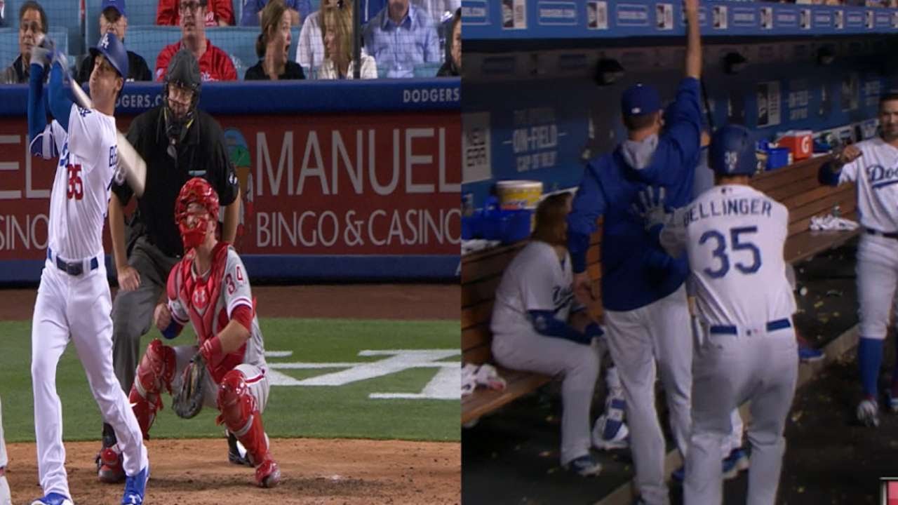 Cody Bellinger's first Major League home run - YouTube