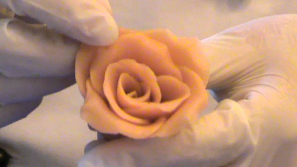 Marzipanrose herstellen - YouTube