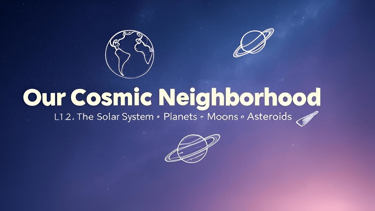 L1.2: The Solar System: Our Cosmic Neighborhood (Planets, moons ...