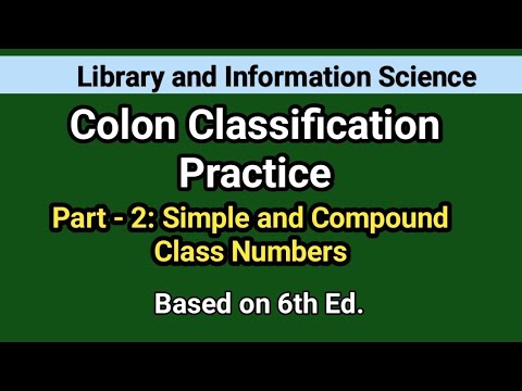 Colon Classification Practice Part-2 I Library Classification I In ...