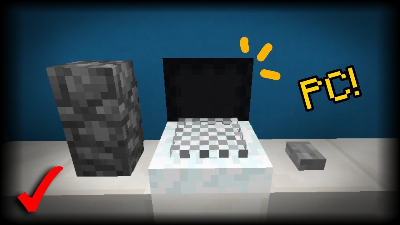 ¡Como Hacer Una Computadora Realista En Minecraft PE 1.1! | Computador ...