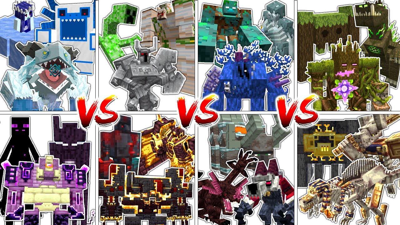 ALL ELEMENTAL MOBS TOURNAMENT - Minecraft Mob Battle - YouTube