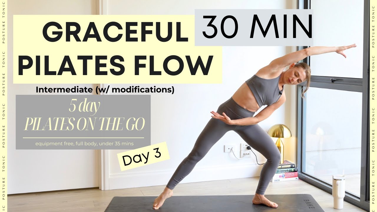 30 MIN PILATES FLOW w bodyweight strength | Day 3 - YouTube