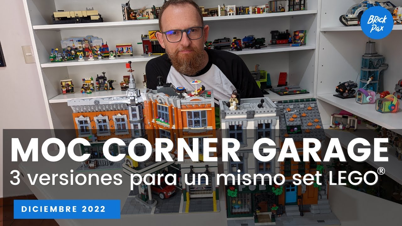 MOC Corner Garage - 3 versiones de un mismo set! (10264) - YouTube