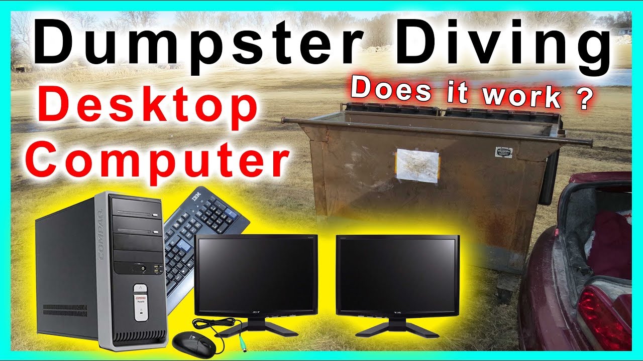 Found Working Desktop Computer Dumpster Diving #233 - YouTube