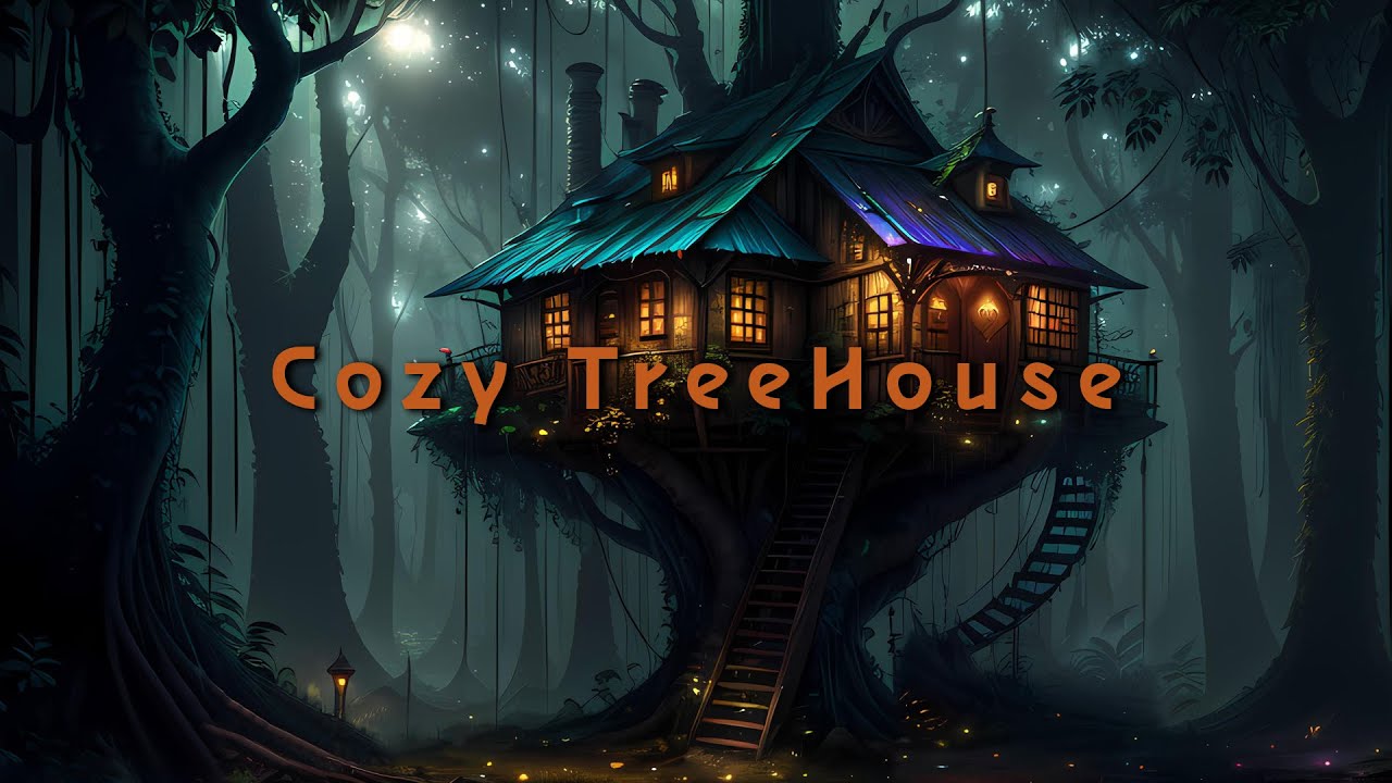 Cozy Treehouse | Anxiety Relief, Soothing Meditate, Music for ...