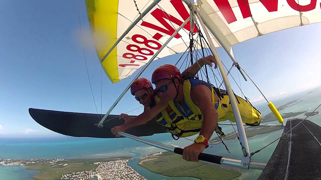 Tandem hang gliding Florida Keys - YouTube