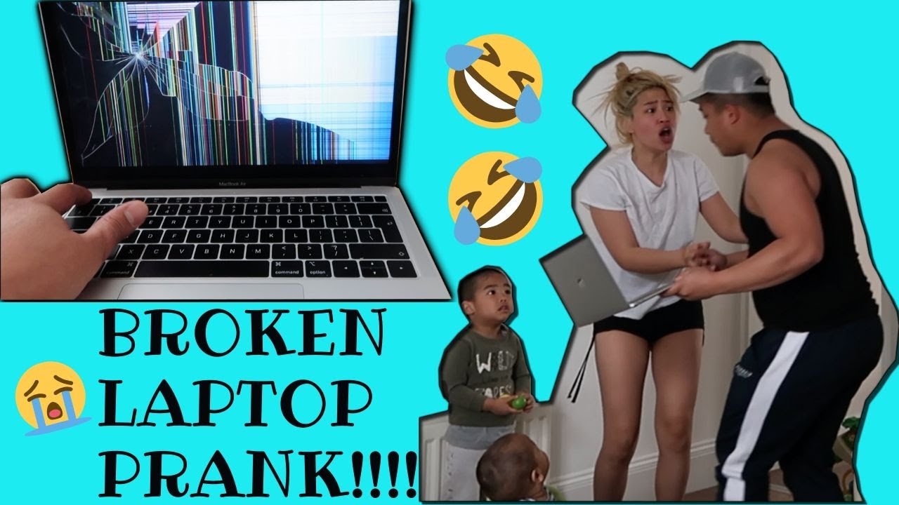 BROKEN LAPTOP SCREEN PRANK!! - YouTube