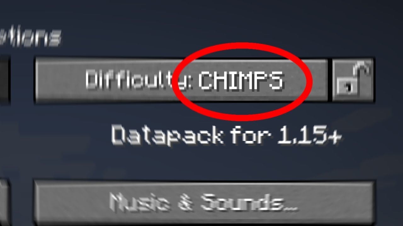 Datapack CHIMPS difficulty - YouTube