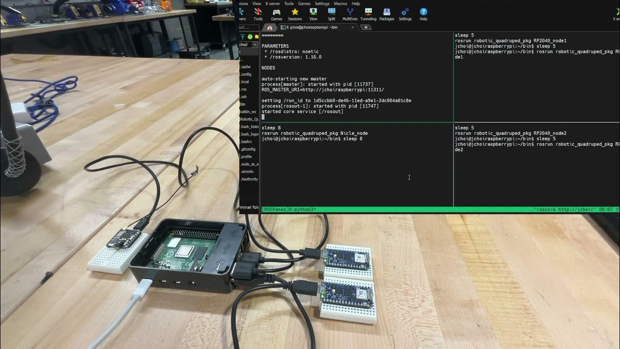 ME35 Robotic Quadruped ROS Serial Communication Demo - YouTube