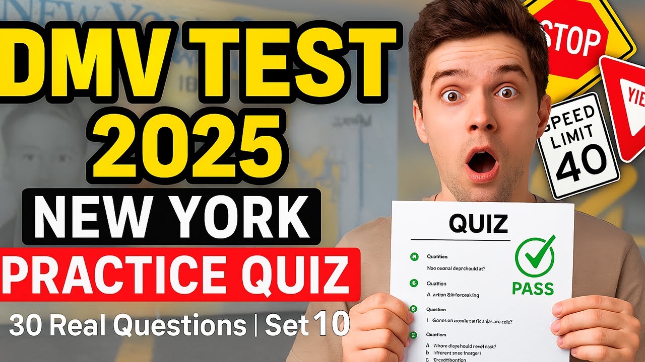 2025 New York DMV Test – SET 10 | 30 Practice Questions for Written ...