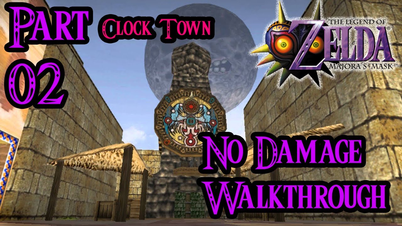 Zelda Majora's Mask 100% Walkthrough Widescreen HD Part 2 - Clock Town ...