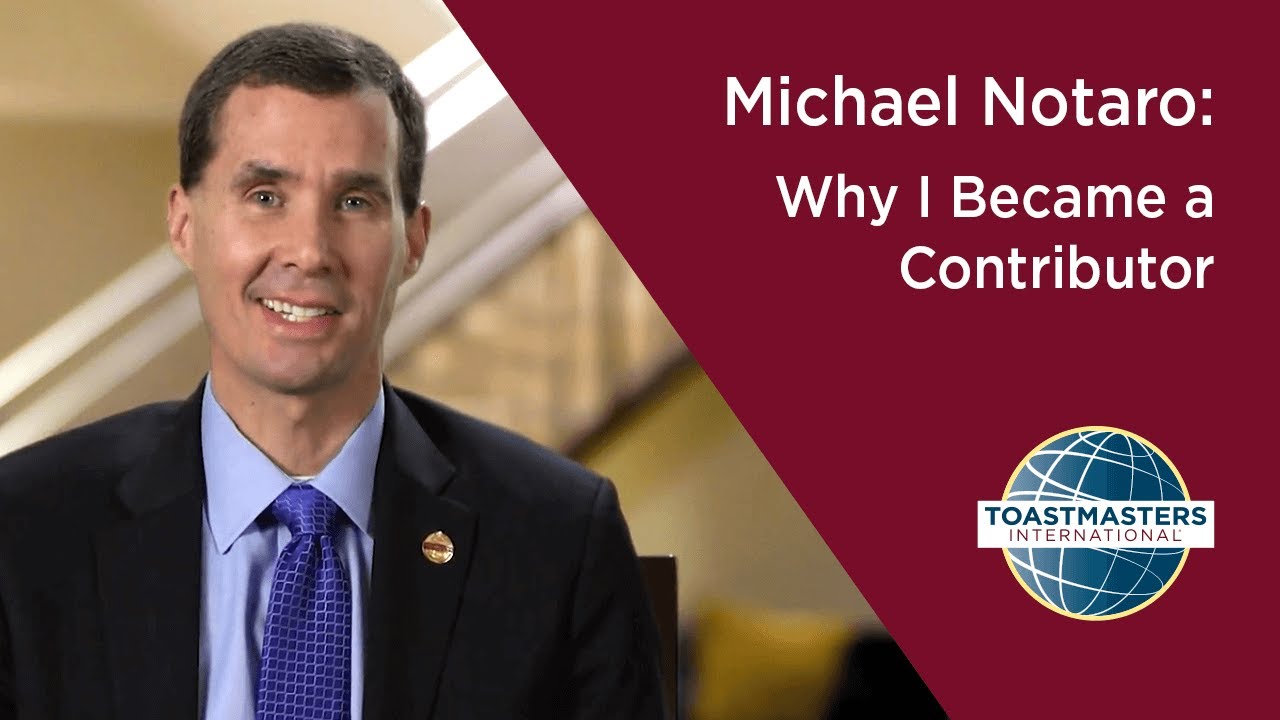 Michael Notaro, Why I Became a Contributor - YouTube