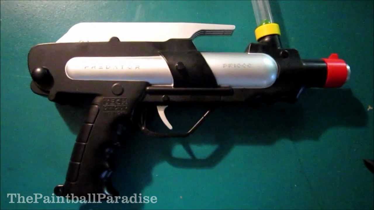 Shooting The Predator PR 1000 Paintball Pistol - YouTube