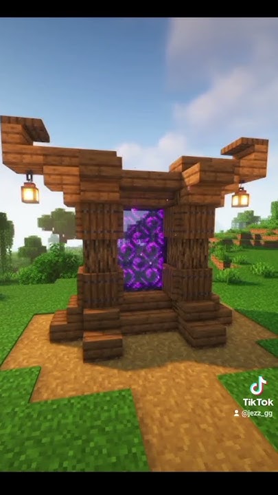 Ideas Decoración Portal Nether Minecraft Minecraftshorts Minecraftideas Minecraftbuild Youtube