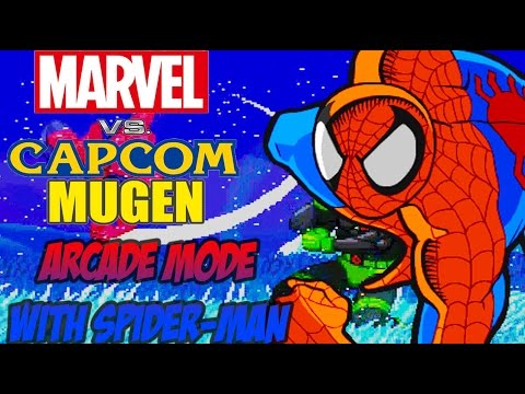 Marvel vs.Capcom Mugen: w/ Spider-Man Arcade Mode - YouTube