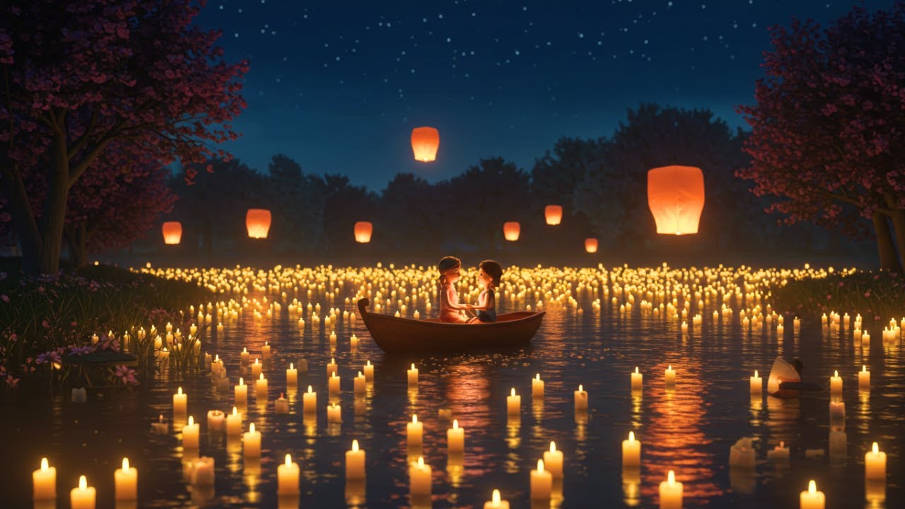 Floating Candles & Lanterns | 3 Hours of Lofi Chillhop Piano for Study ...