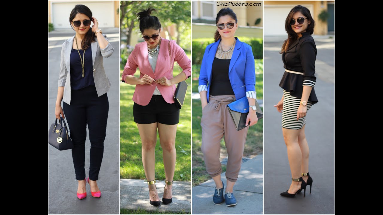 4 fun ways to style blazers - Try on and review of FashionMia.com - YouTube