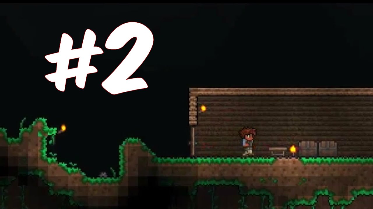 Andrew's Terraria Let's Play ep2 -Gathering and Exploring- - YouTube