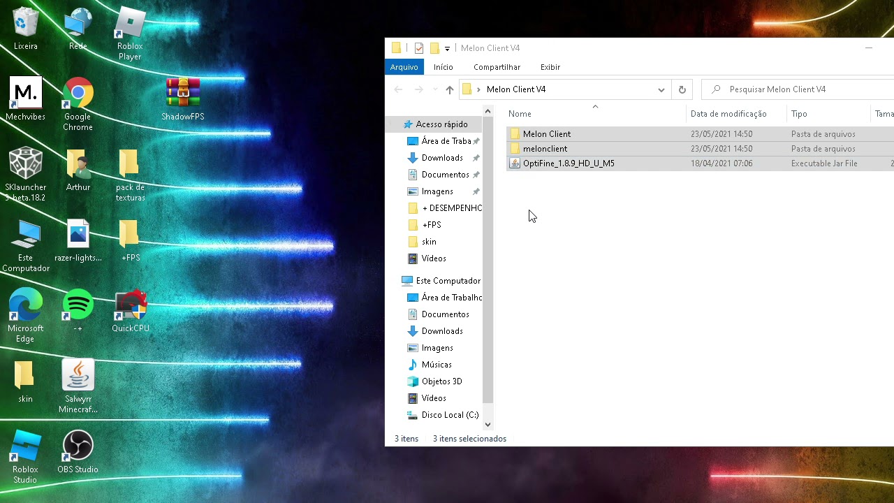 como baixar o melon client V4 no seu minecraft - YouTube