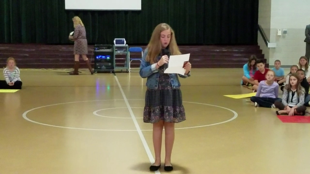Ali 5th grade program 11-10-2016 - YouTube