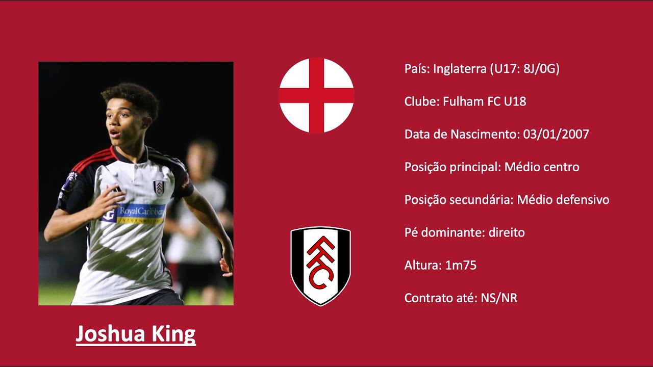 Joshua King | 2007 (Fulham FC | England) footage vs Italy U16 ...