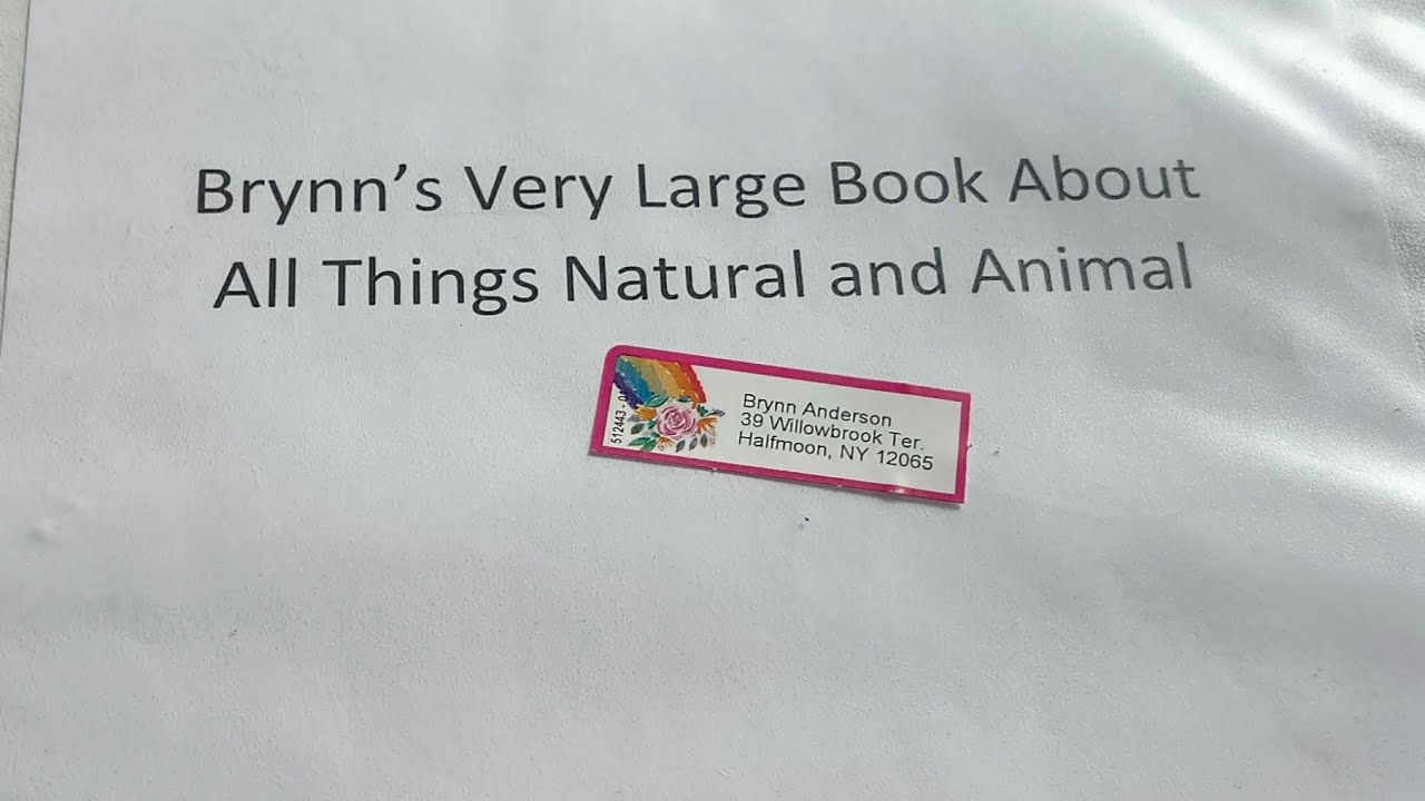 Brynn's Very Large book about all things Natural and animal - YouTube