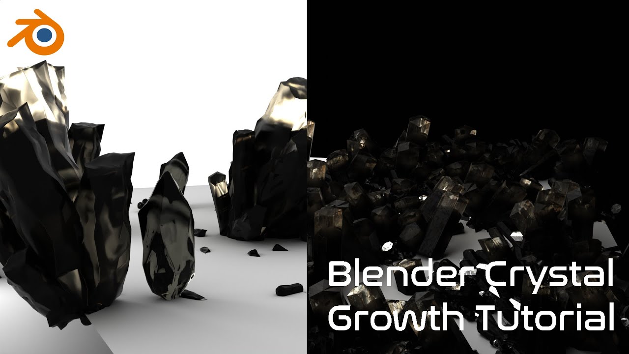 Making Crystal Growth in Blender Geometry Nodes - YouTube