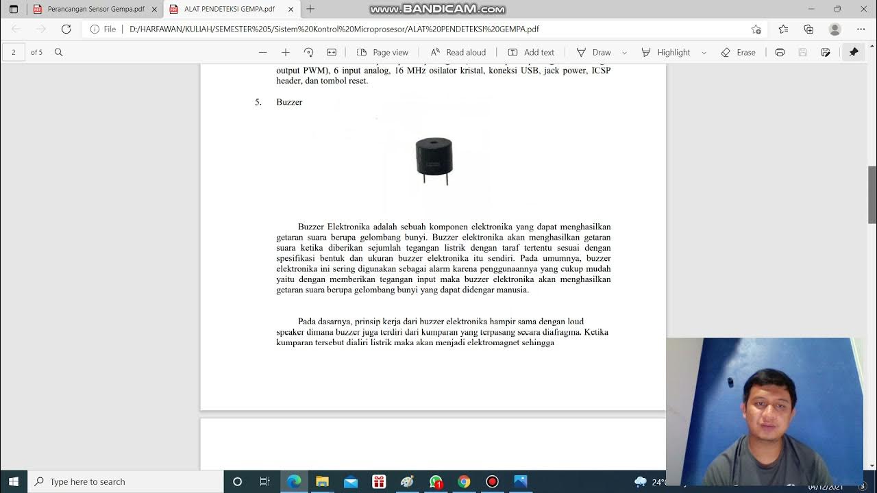 Perancangan Sistem Pendeteksi Gempa menggunakan Sensor Getar - YouTube