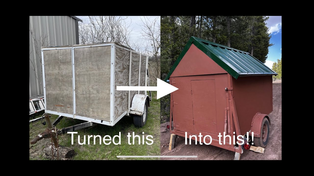 I turned a trailer into mobile tiny home - YouTube