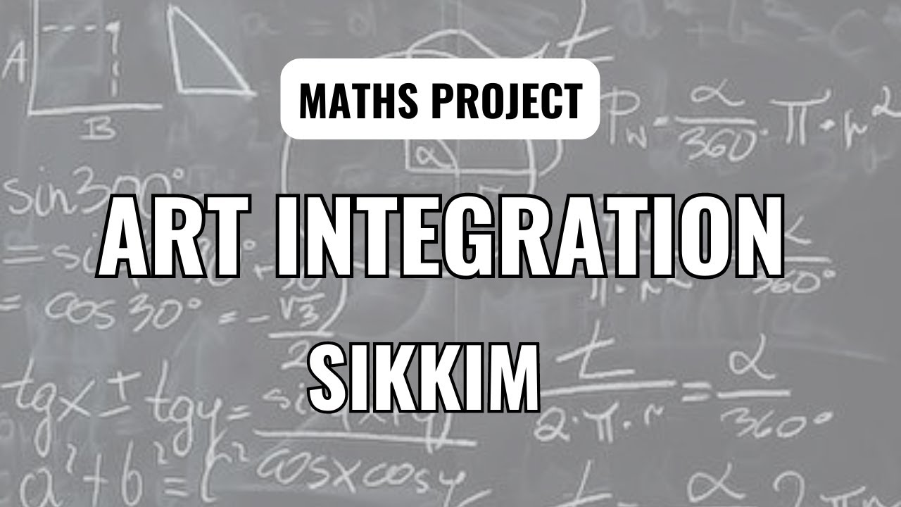 MATHS Art Integration Project on Sikkim| Detailed video(with pie charts ...