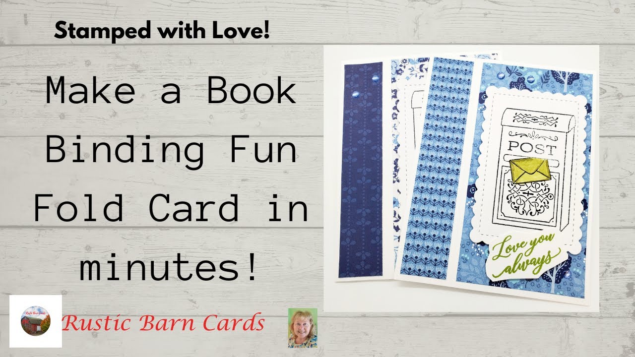 Book Binding Fun Fold Cards in Minutes! Stampin'Up! Stamped with Love ...