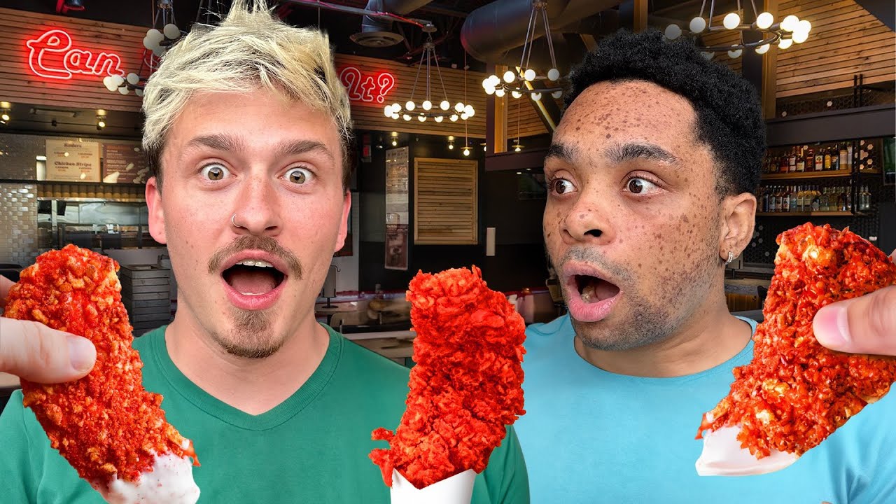 The Worlds SPICIEST Chicken Tender Challenge w/ Devonte - YouTube