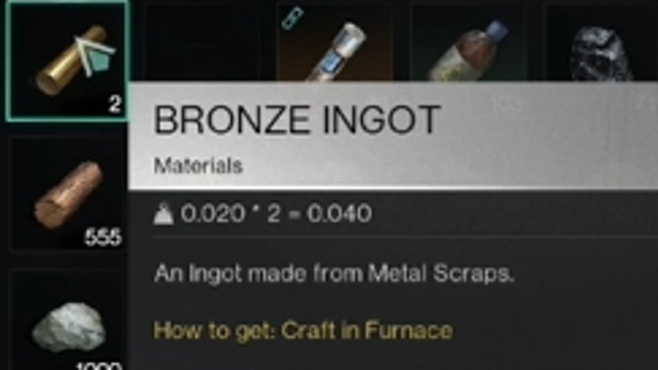 How to Craft Bronze Ingots in Once Human - YouTube