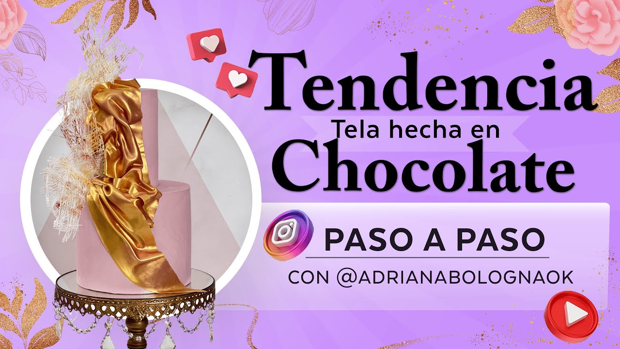 Como hacer tela comestible y flexible de Chocolate - Tendencia ...