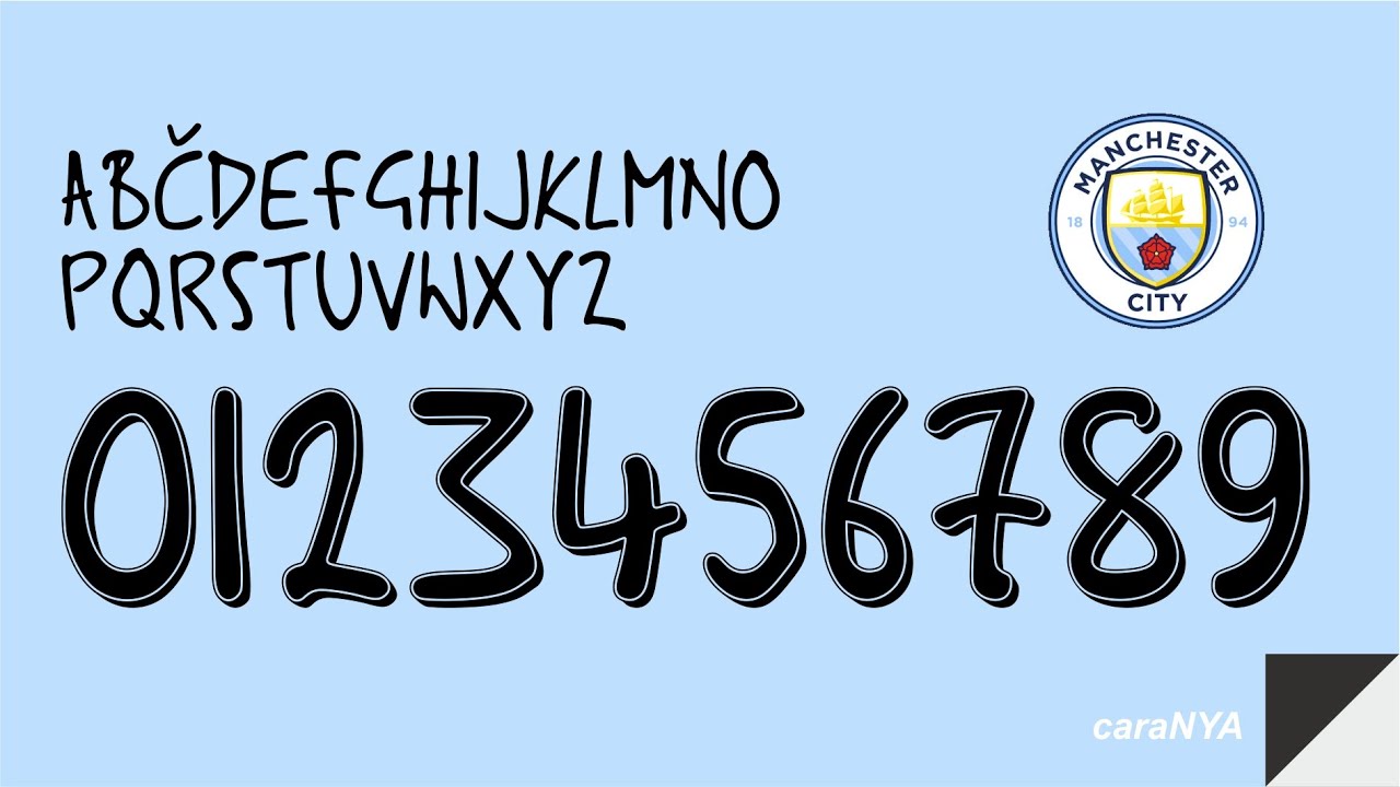 Manchester City UCL FREE DOWNLOAD 24-25 | FREE FONT FOOTBALL 2024 - YouTube