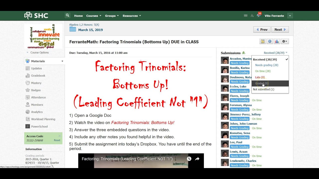 Schoology Keeping Track Of Missing Assignments YouTube schoology-keeping-track-of-missing-assignments-youtube