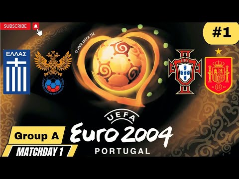 EURO 2004 - GROUP A MATCH DAY 1 (PES 2019) - YouTube