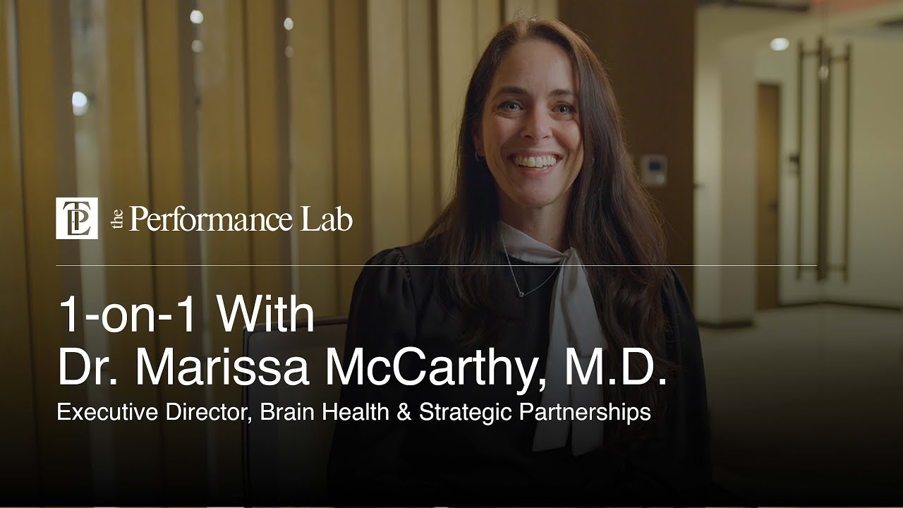 Inside The Performance Lab | 1-on-1 | Dr. Marissa McCarthy, M.D. on ...