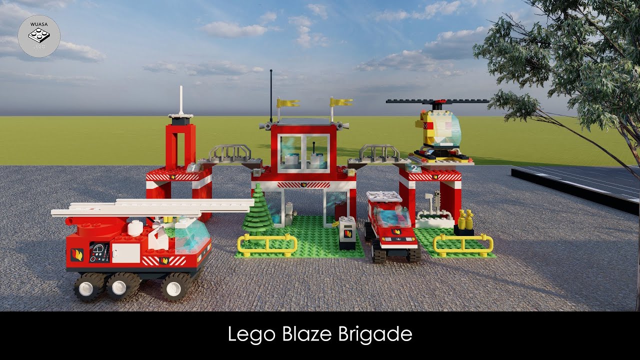 Lego System Blaze Brigade 6554 done in Studio 2.0 | Speed Build - YouTube