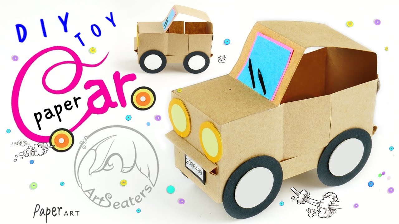 How to Make a Car out of Paper Strip - Easy Way - YouTube