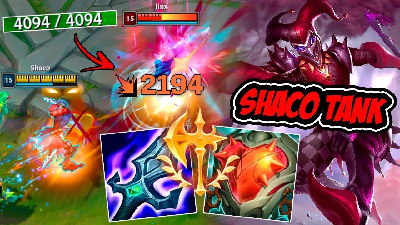 *NOVO* SHACO TANK FICA IMORTAL E COM DANO INSANO !! - LEAGUE OF LEGENDS ...