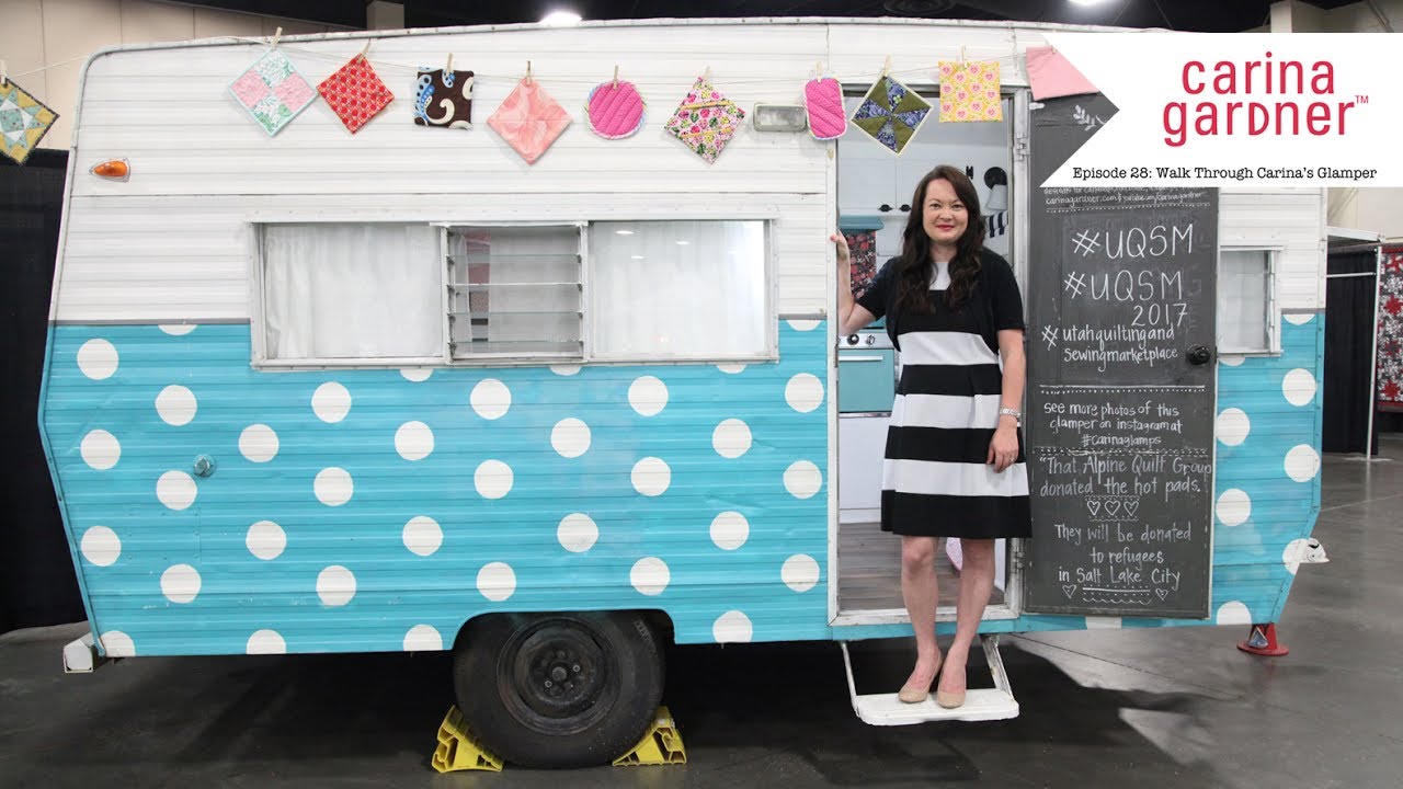 Episode 28 Carina Gardner's 1968 Jet Airway Glamper Walk Through - YouTube