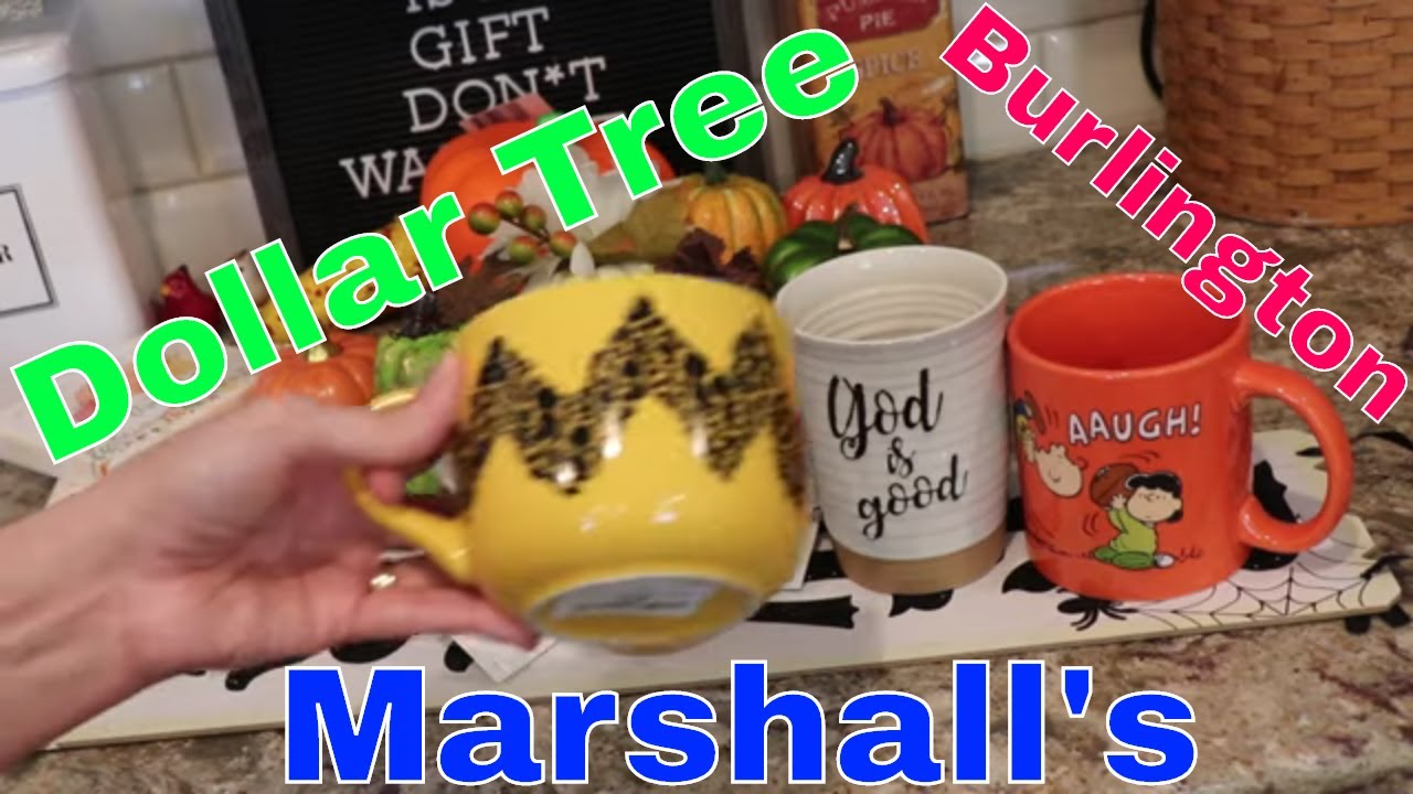 Dollar Tree New Haul - Fall Stuff, Burlington and Marshall's Mugs - New ...