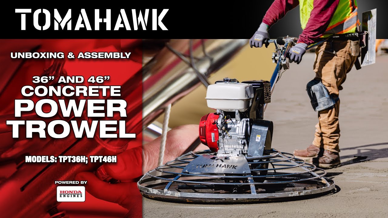 TOMAHAWK Honda 36" and 46" Trowel Unboxing and Assembly - YouTube
