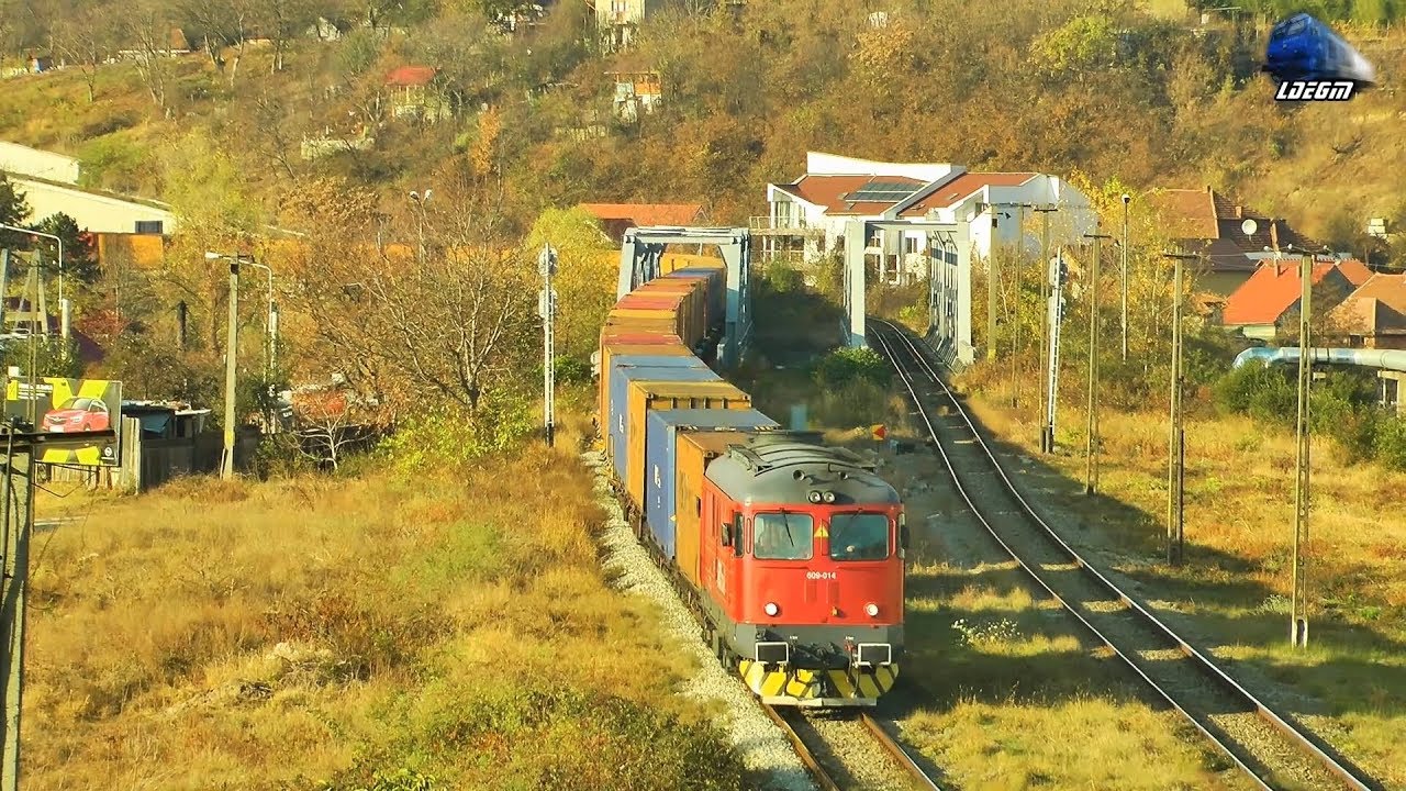 LDE2100 609 014-9 & Tren FOX Rail Intermodal Train in Oradea [Autumn ...