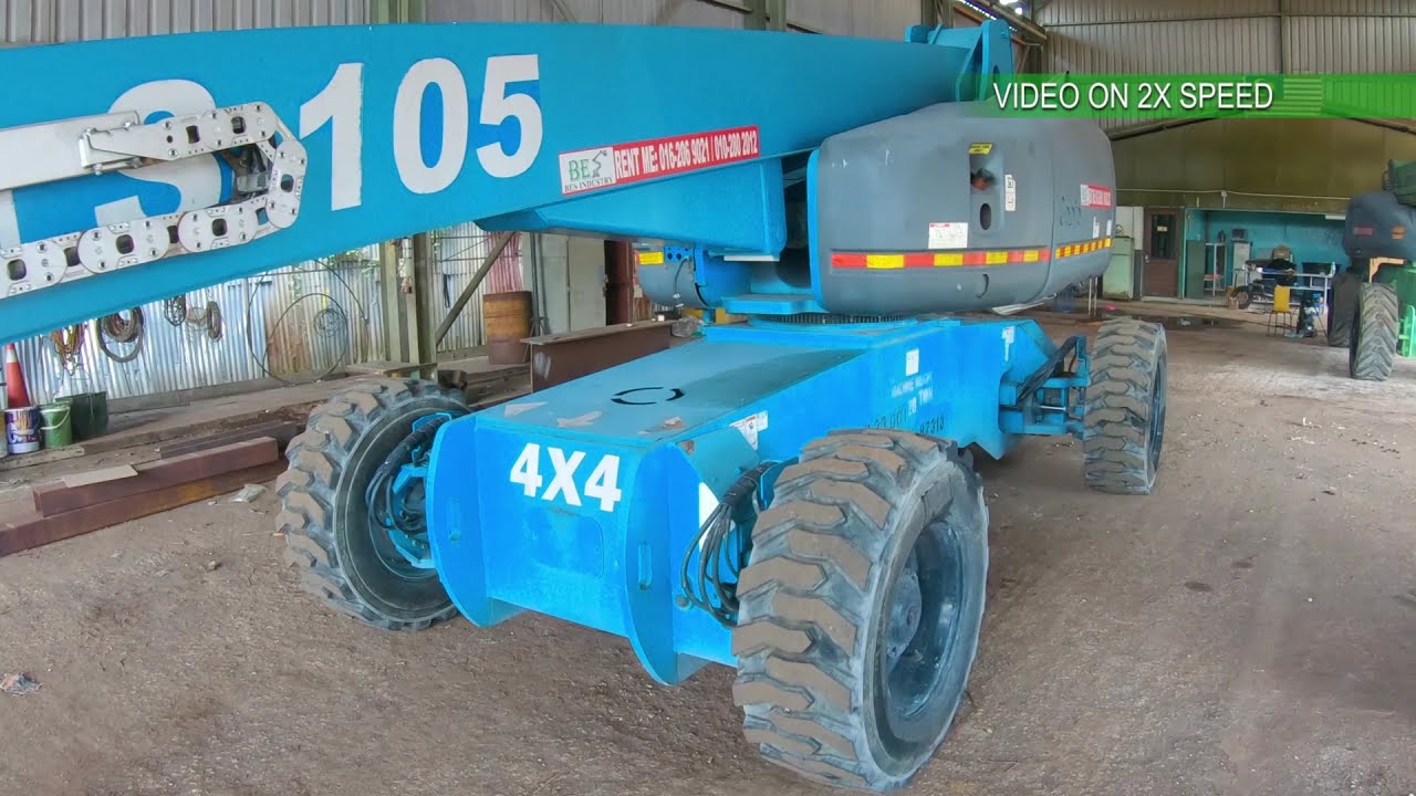 Genie S105 & S125 Axle Extension - YouTube