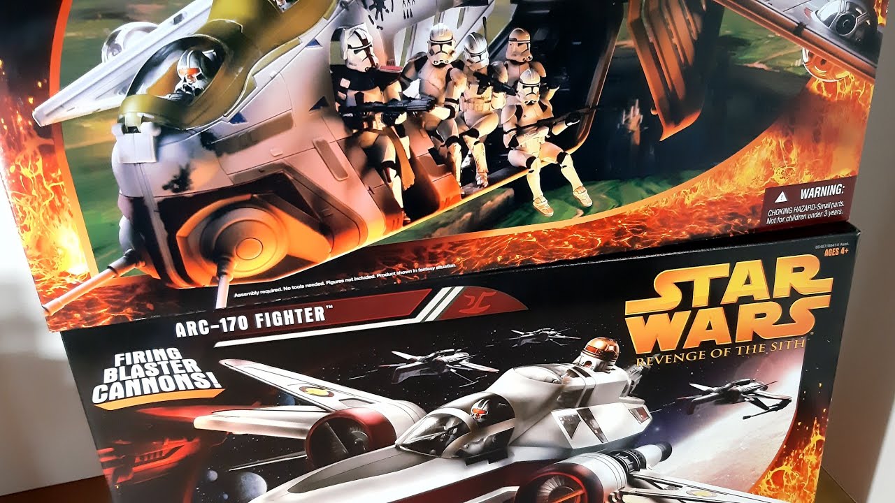 ROTS Republic gunship and ARC fighter. - YouTube
