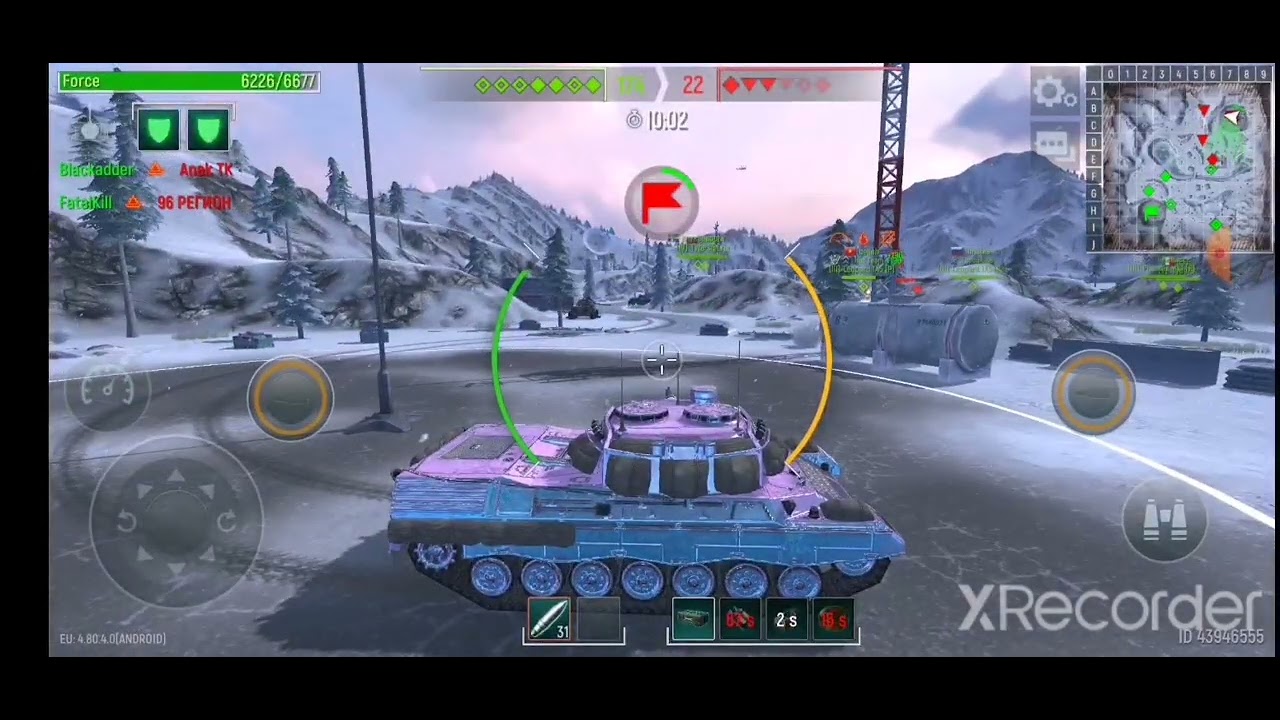 (tank force game play) Leopard 1A5 - YouTube